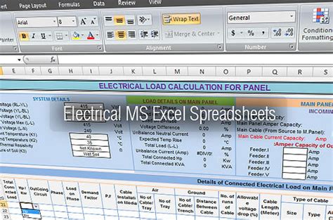 Calculate Electrical Load Of Panelboard Excel Spreadsheet 58 Off