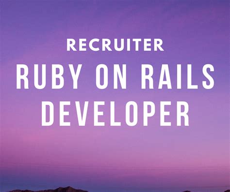 Что делает ruby on rails программист