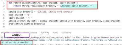 Remove Brackets From Python Strings