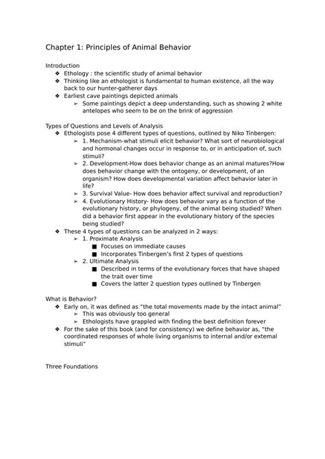 Notes For Evolution And Behavior Psyc 327 Evolution And Behavior