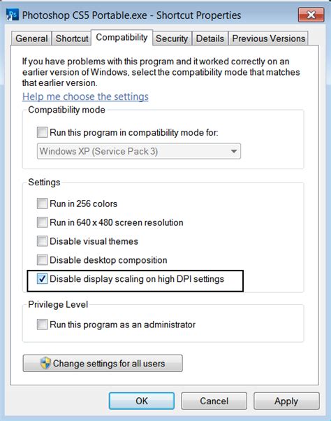 How To Fix Adobe Photoshop Font Scaling For High Dpi Displays