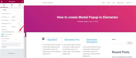 How To Easily Make Column Clickable In Elementor Engine Templates