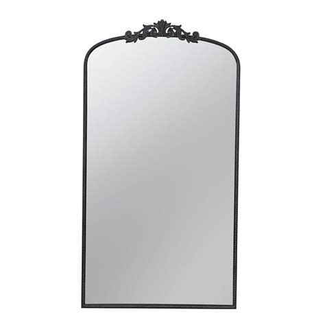 Valentina Ornate Floor Mirror Black Mirror Space Australia