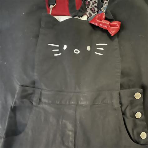 Hello Kitty Overalls No Flaws Really Bad Pictures Depop