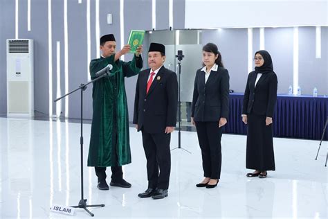 Lantik Dirjen Pptr Menteri Ahy Tingkatkan Manajemen Administrasi