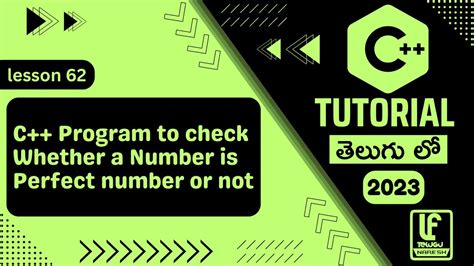 C Program To Check Whether A Number Is Perfect Number Or Not Perfect Number Program In C