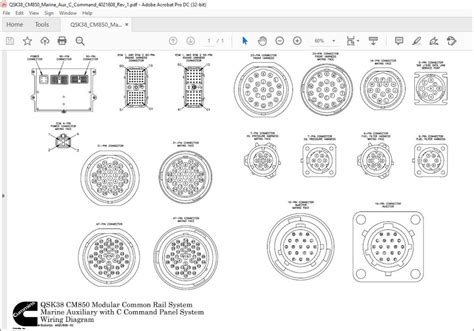 Cummins Qsk38 Cm850 Modular Common Rail System Marine Auxiliary With C