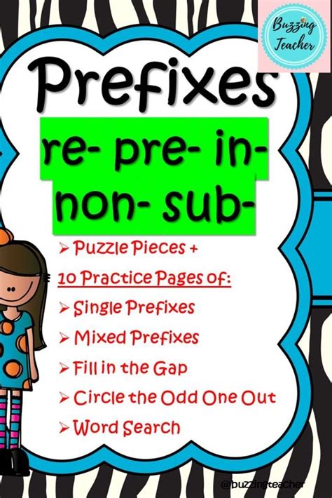 Prefixes In Pre Re Non Sub Morphology Practice And Worksheets