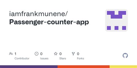 github iamfrankmunene passenger counter app