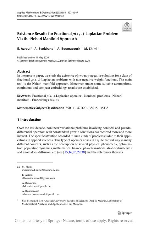Existence Results For Fractional Px Laplacian Problem Via The