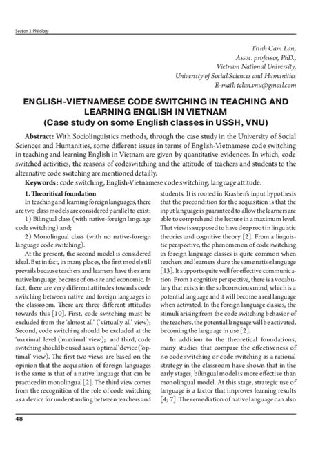 pdf english vietnamese code switching in teaching and learning