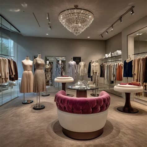 Upper Clothes In Shop Upper Clothes In The Shop Stock Illustration