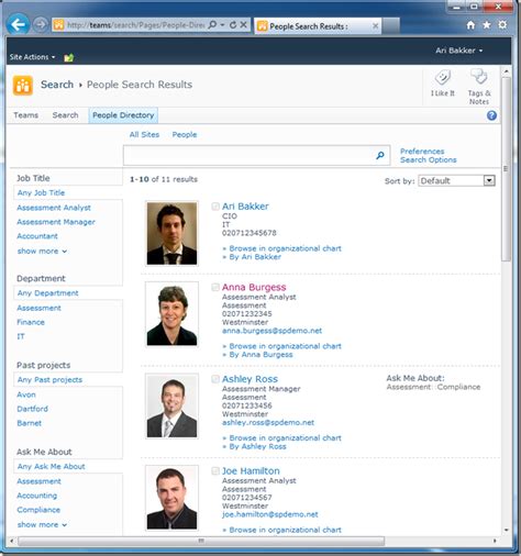 How To Create A Simple Sharepoint 2010 People Directory At Sharepoint