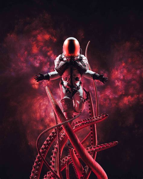 Srabon Arafat Space And Astronaut Week 13 Daily Art