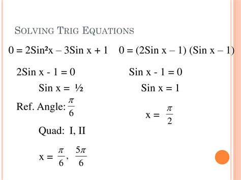 Ppt 53 Solving Trig Equations Powerpoint Presentation Free Download