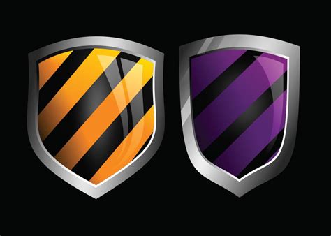 Glossy Vector Shields Vector Art And Graphics