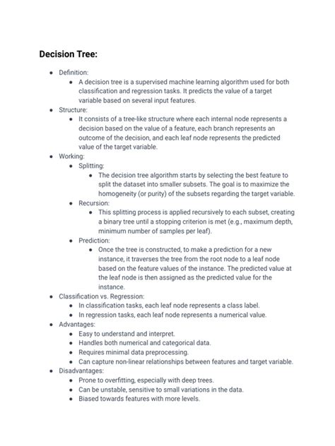 Decision Tree Pdf Regression Analysis Mathematical Logic