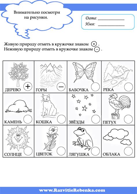 РАЗВИТИЕ РЕБЕНКА: Окружающий нас Мир