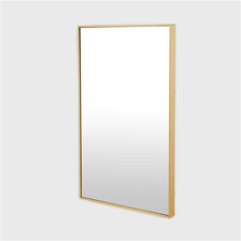 Buy Reflection Flicker Metal Rectangular Wall Mirror 60x90cm From