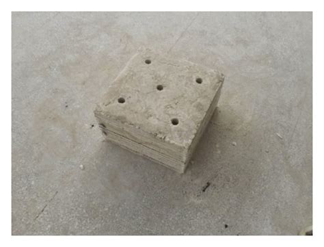 The Layered Concrete Test Block Ready For Testing Download Scientific Diagram