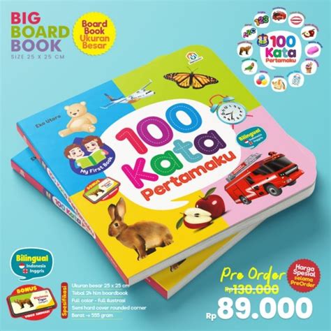 Jual Buku My First Book 100 Kata Pertamaku Shopee Indonesia