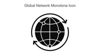 Global Network Monotone Icon In Powerpoint Pptx Png And Editable Eps Format Presentation