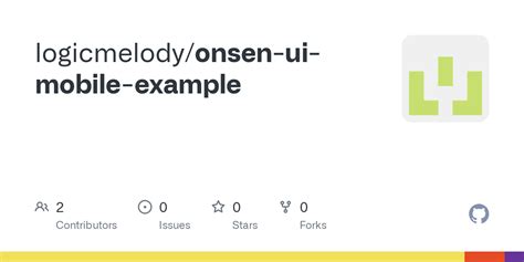 Github Logicmelodyonsen Ui Mobile Example