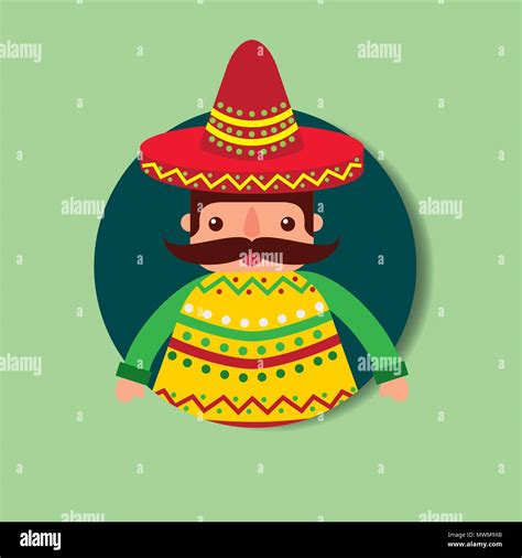 Typical Poncho Stock Vector Images Alamy