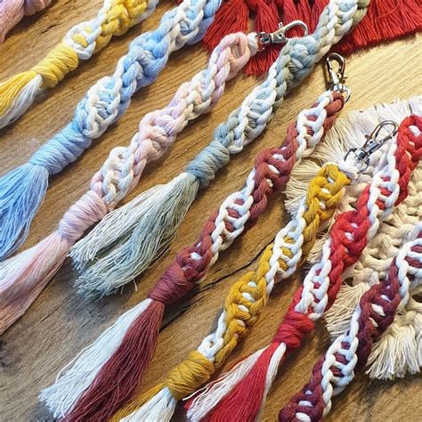 Macrame Keychain Etsy
