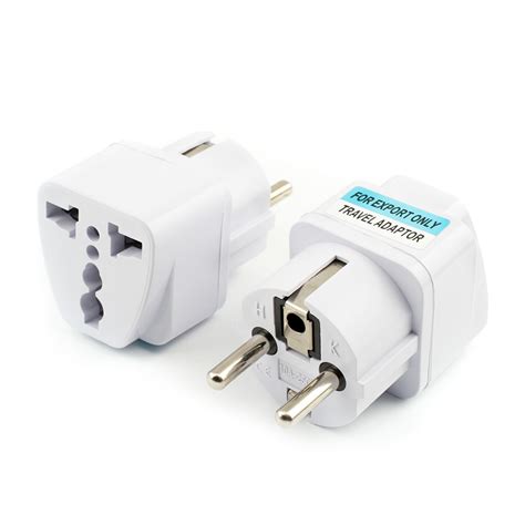 Універсальний перехідник Atcom Uk Us на євро розетку Eu білий висока якість Atcom Ua