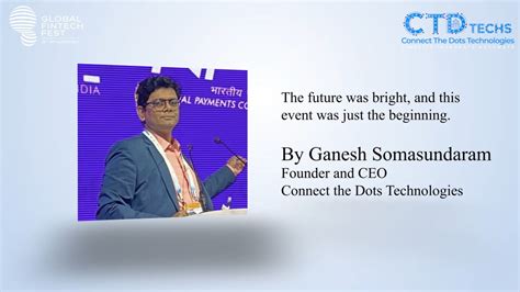 Ctd Techs Pvt Ltd On Linkedin Fintech Globalsummit Innovation Financefuture Techleaders…