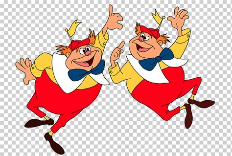 Personajes Gemelos Vistiendo Camisa Amarilla Y Pantalón Rojo