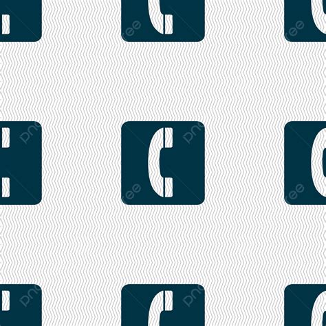 Geometric Texture Seamless Pattern Of A Handset Icon Symbol Photo Background And Picture For