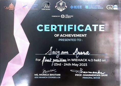 Saiyam Arora On Linkedin Connections Wiehack4 Bvpieee