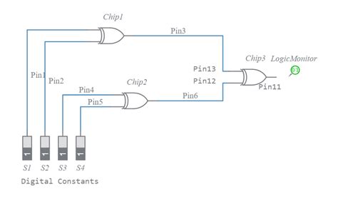XOR GATE Multisim Live