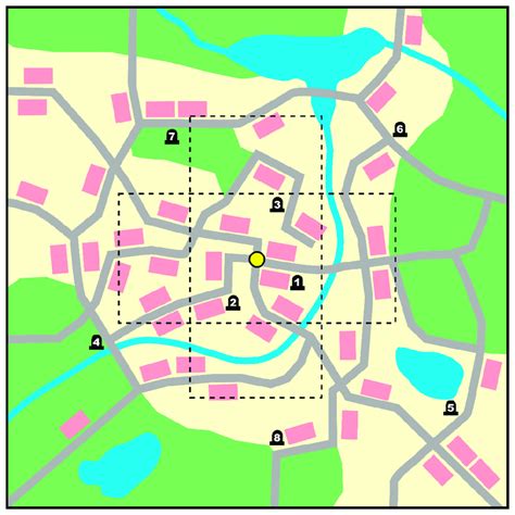 Simplified Content Of The Designed Topographic Map With Initial View