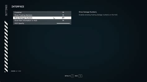 Starfield How To Enable Damage Numbers Cultured Vultures