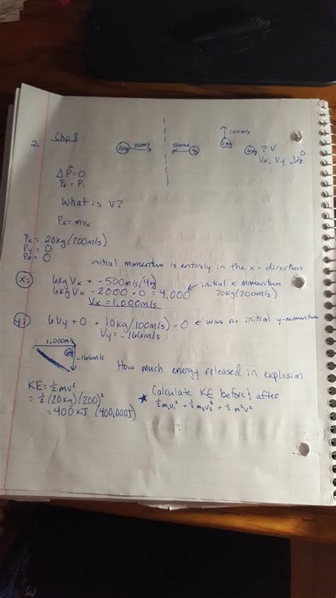 Solved I Am Trying To Calculate The KE Before And After But Chegg Com
