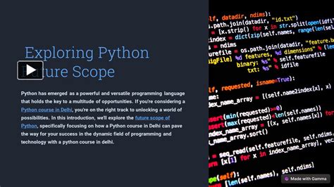 Python Scope In Future Presentation Free To Download