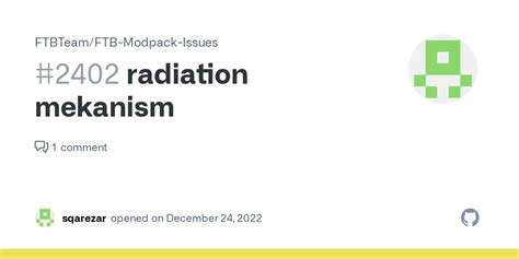 Radiation Mekanism Issue FTBTeam FTB Modpack Issues GitHub