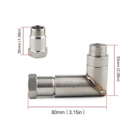 Degree Oxygen O Sensor Connector Mm Stainless Steel Oxygen O Sensor Connector Extender