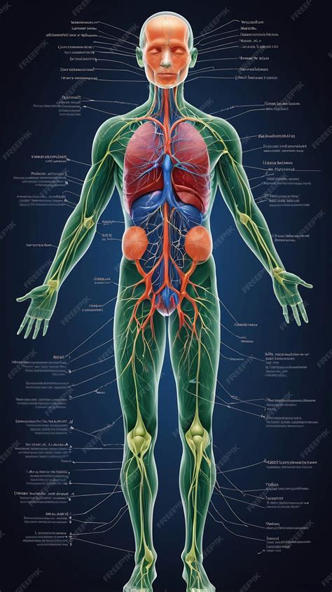 Detailed Lymphatic System Concept Art Premium Ai Generated Image