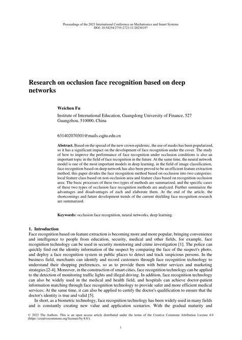 Pdf Research On Occlusion Face Recognition Based On Deep Networks