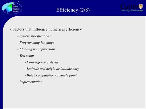 Ppt A Comparison Of Techniques For The Transformation From Cartesian