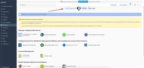 Hướng Dẫn Cài đặt Litespeed Web Server Trên Plesk