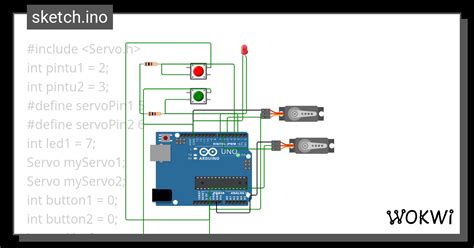 Sistem Parkir Wokwi Esp32 Stm32 Arduino Simulator