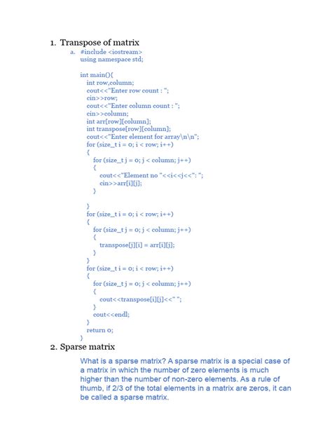 Dsa Important Pdf Linear Algebra Matrix Theory