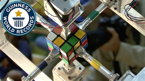 Fastest Robot To Solve A Rubiks Cube Guinness World Records Youtube