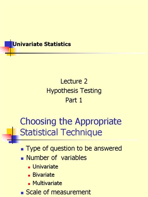 Module6 Lecture 2 Pdf Statistical Significance Type I And Type Ii