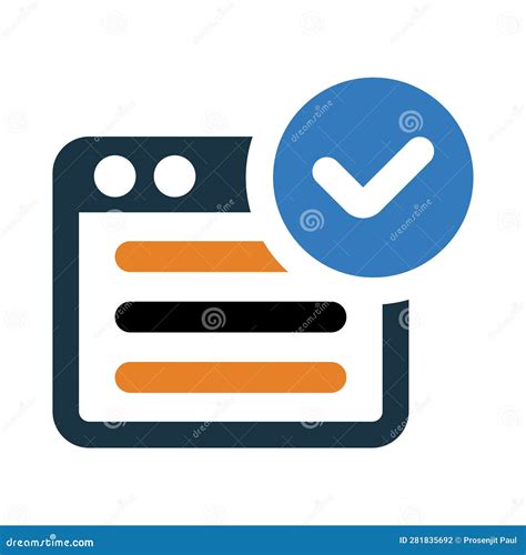 Website Tick Web Verification Verify Approve Browser Check Icon